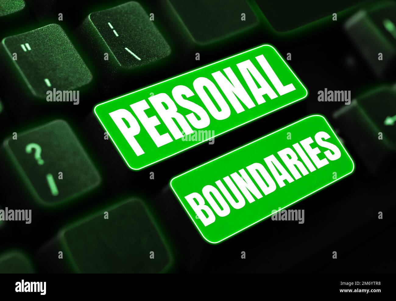 Hand writing sign Personal Boundaries. Business approach something that ...