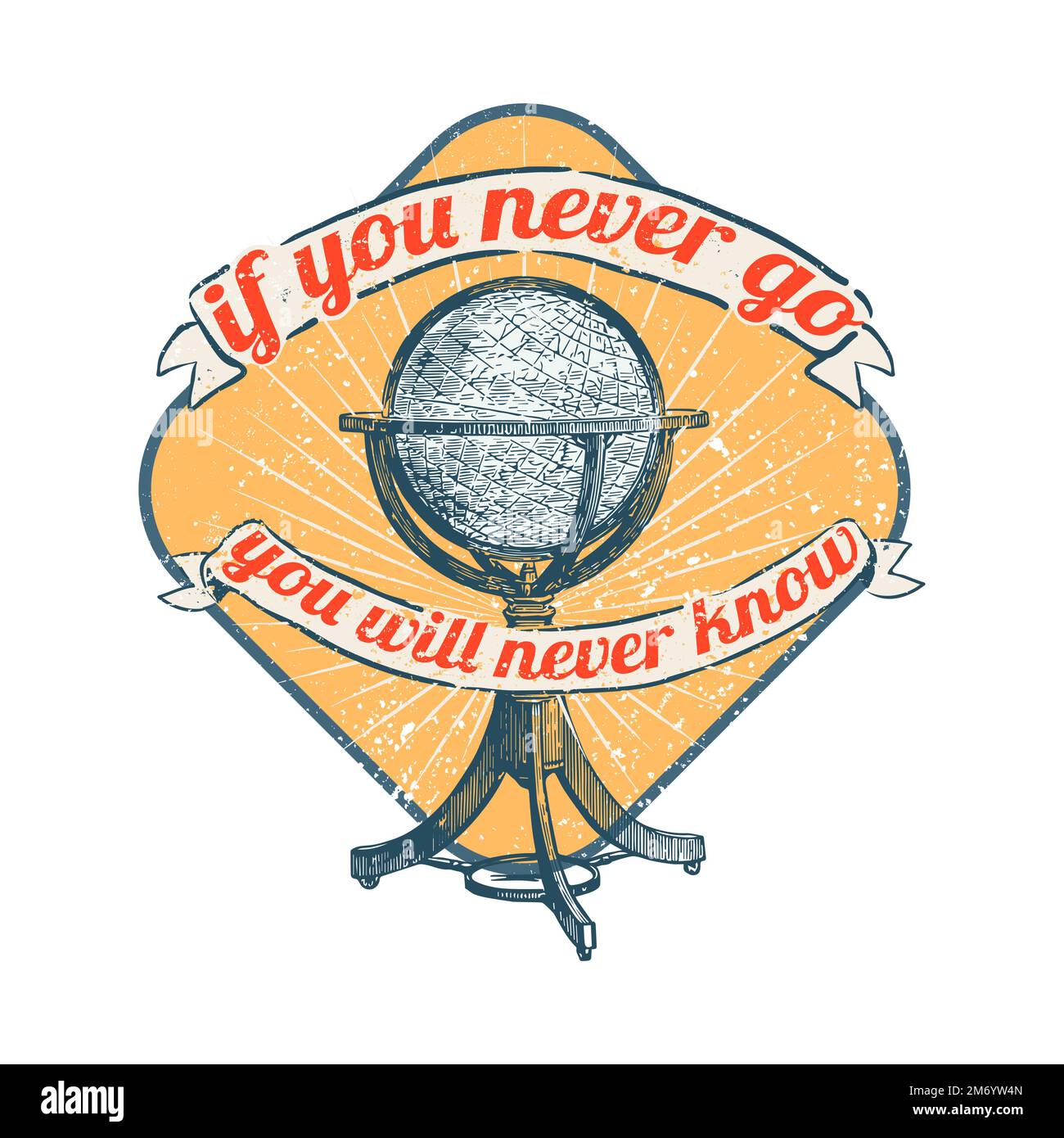 If you never go you will never know vector Stock Vector Image & Art - Alamy
