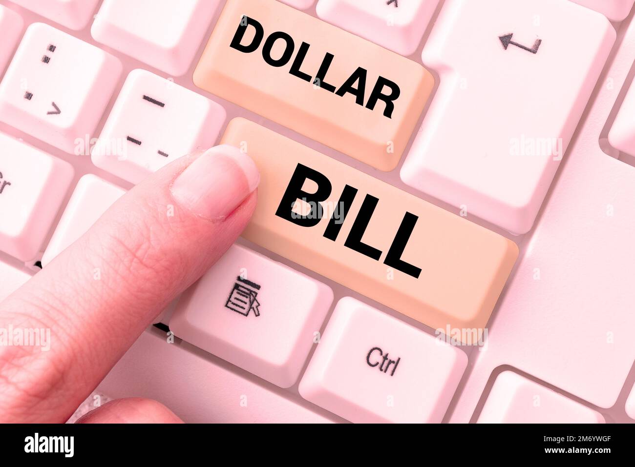 Handwriting text Dollar Bill. Concept meaning a piece of paper money ...