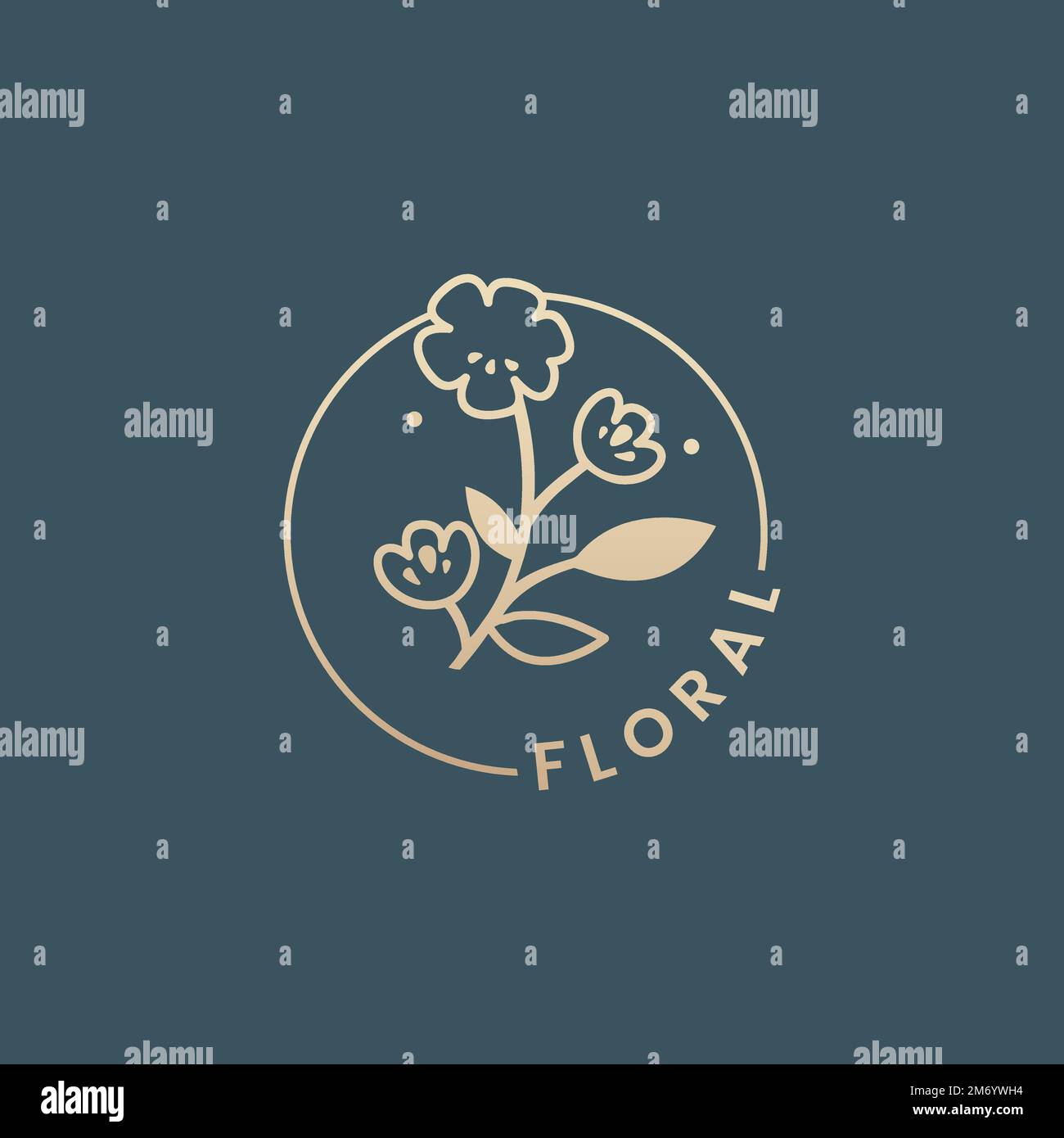 Botanical floral rose badge vector Stock Vector Image & Art - Alamy