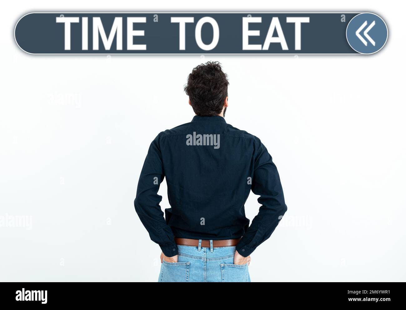 Conceptual display Time To Eat. Concept meaning Right moment to enjoy a ...