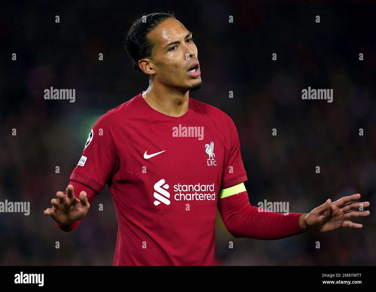 File photo dated 01-11-2022 of Liverpool's Virgil van Dijk, who will be ...