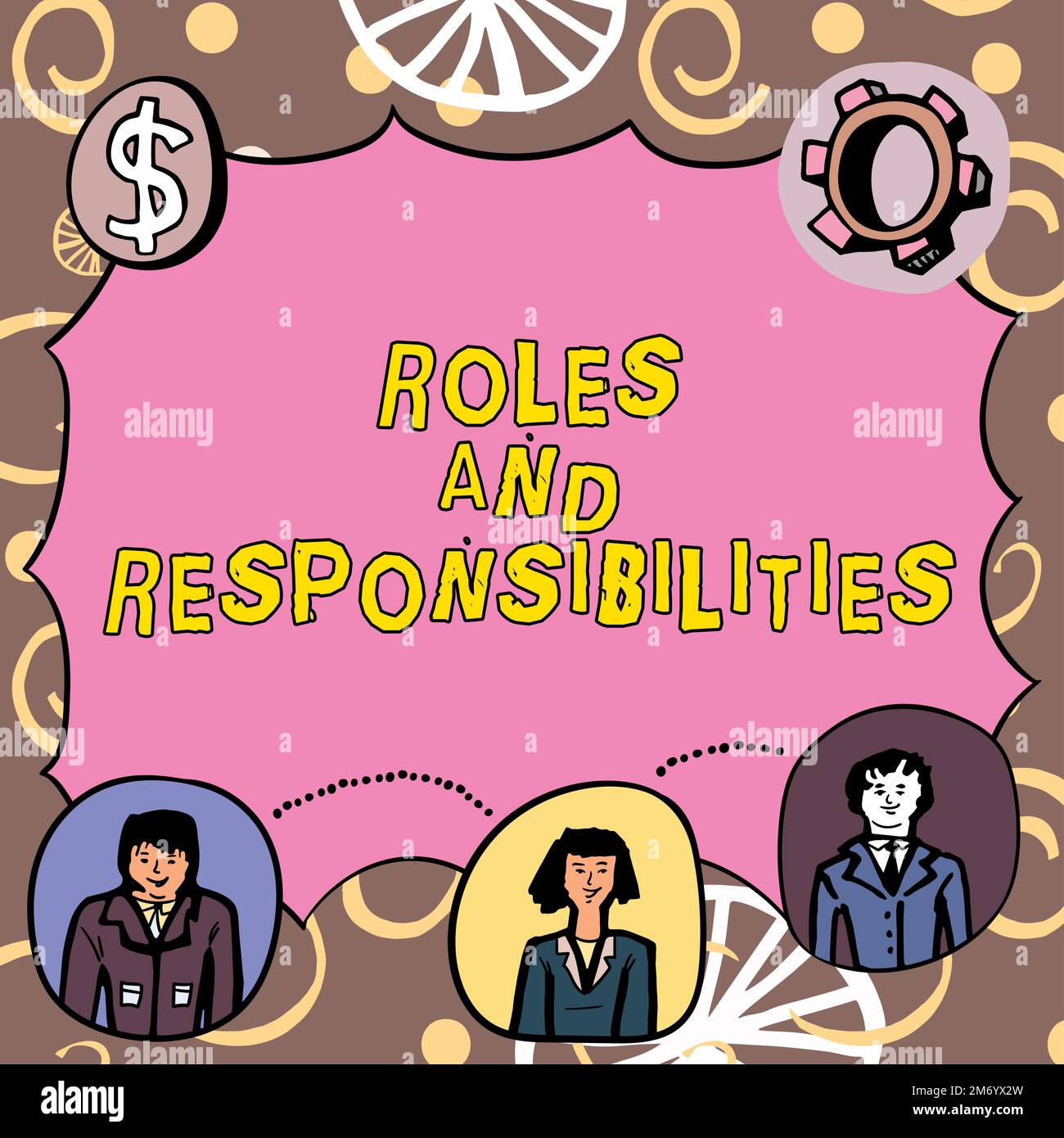 Sign Displaying Roles And Responsibilities Concept Meaning Business