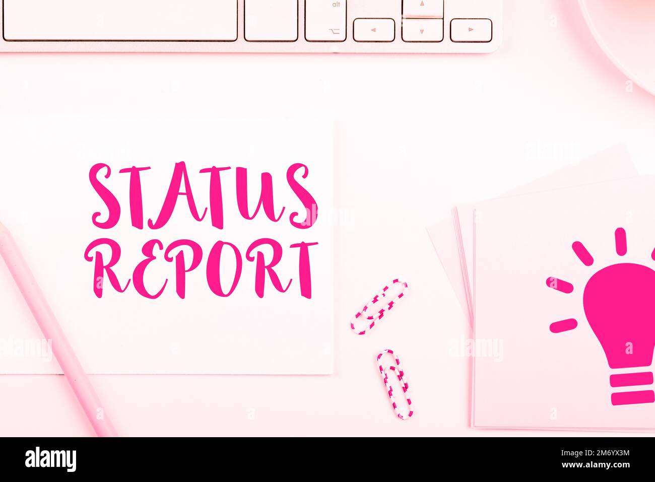 Text Showing Inspiration Status Report Business Concept Update Summary Of Situations As Of A