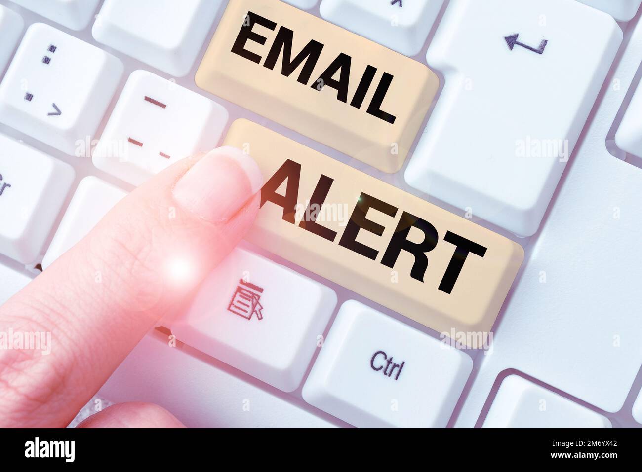 Conceptual caption Email Alert. Word for emails auto generated and sent ...