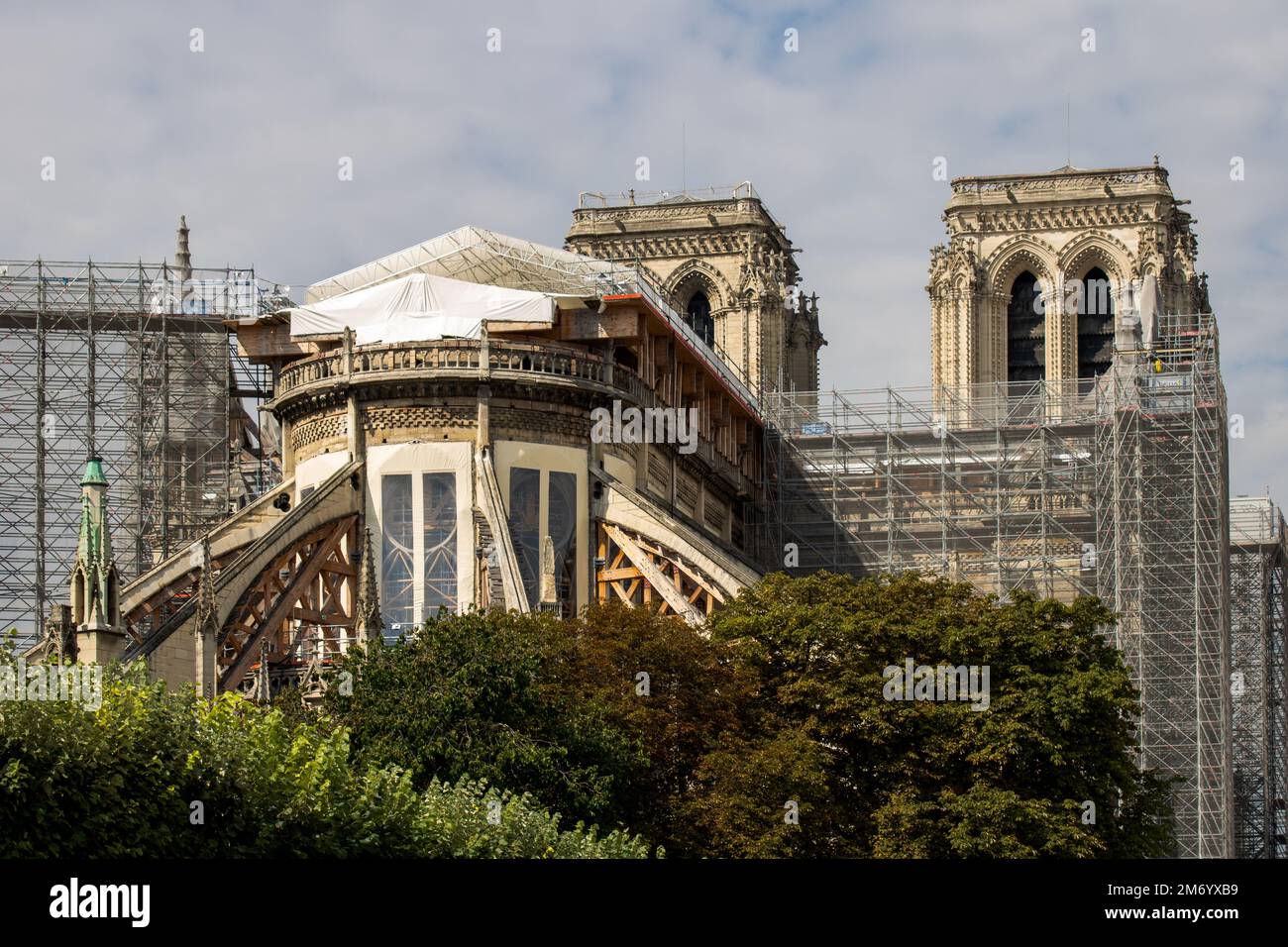 Restoration of Notre Dame de Paris cathedral after fire Stock Photo - Alamy