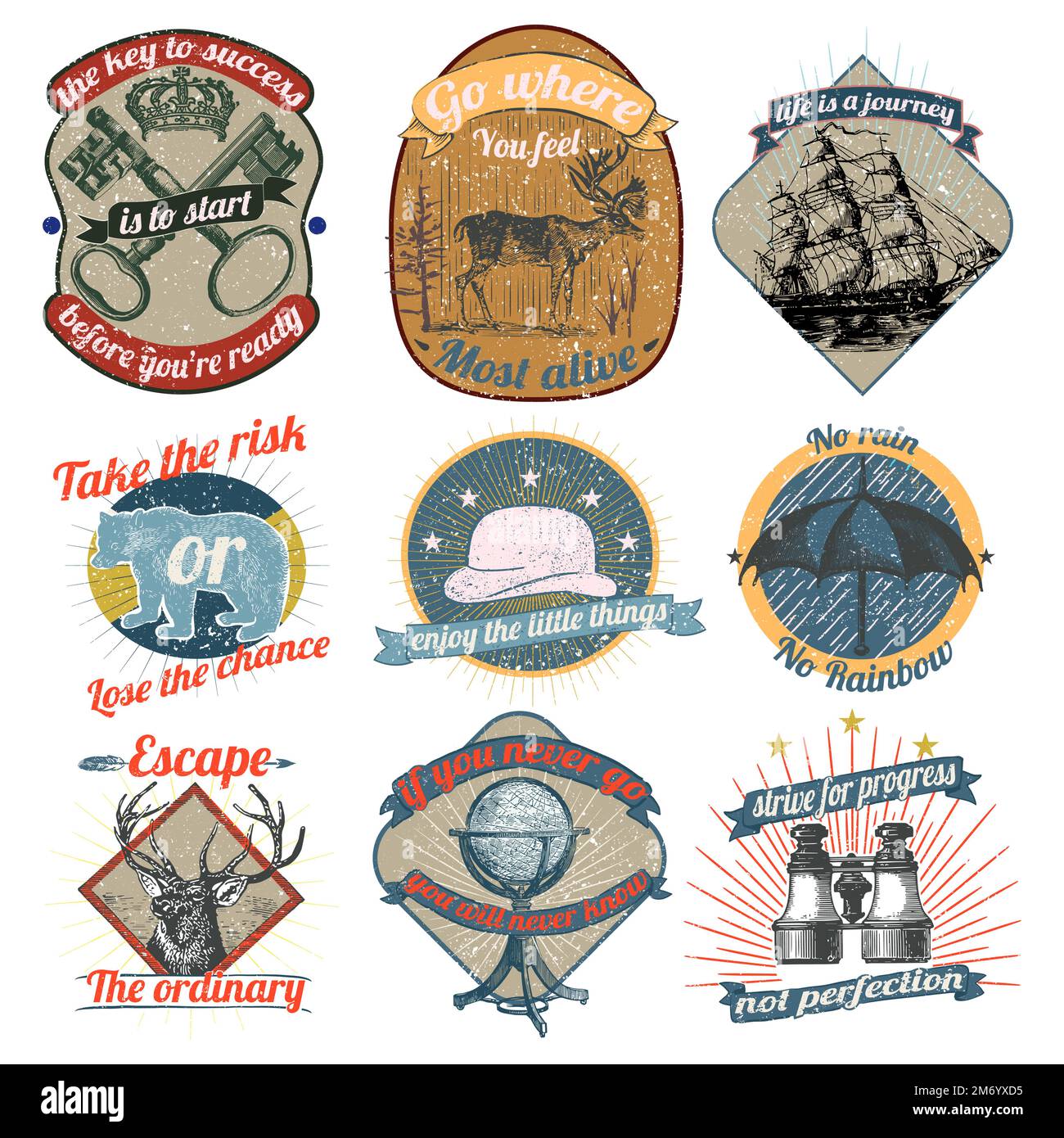 Retro feel vector vectors hi-res stock photography and images - Alamy