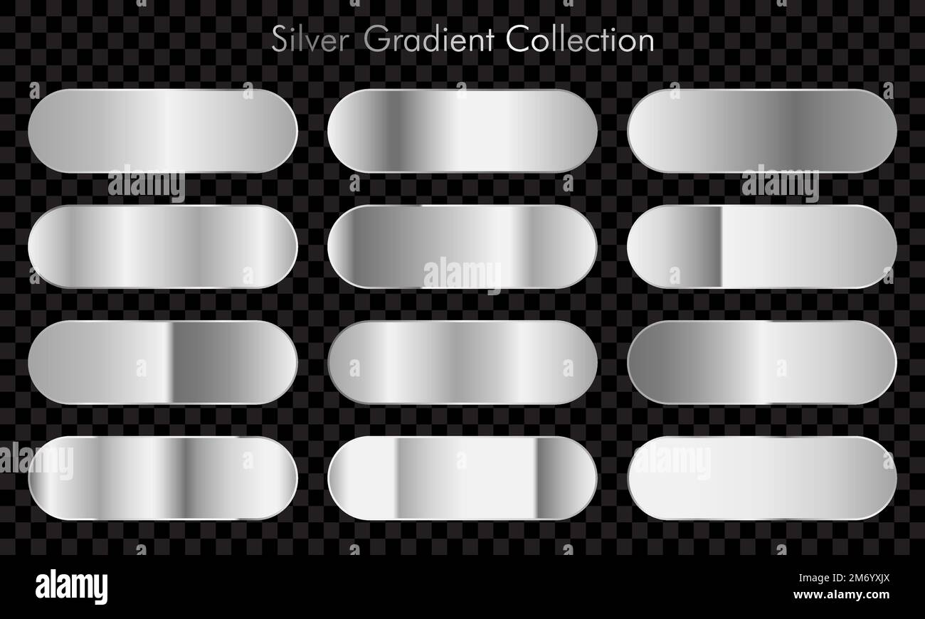 Huge big collection of silver gradients background swatches. Silver ...