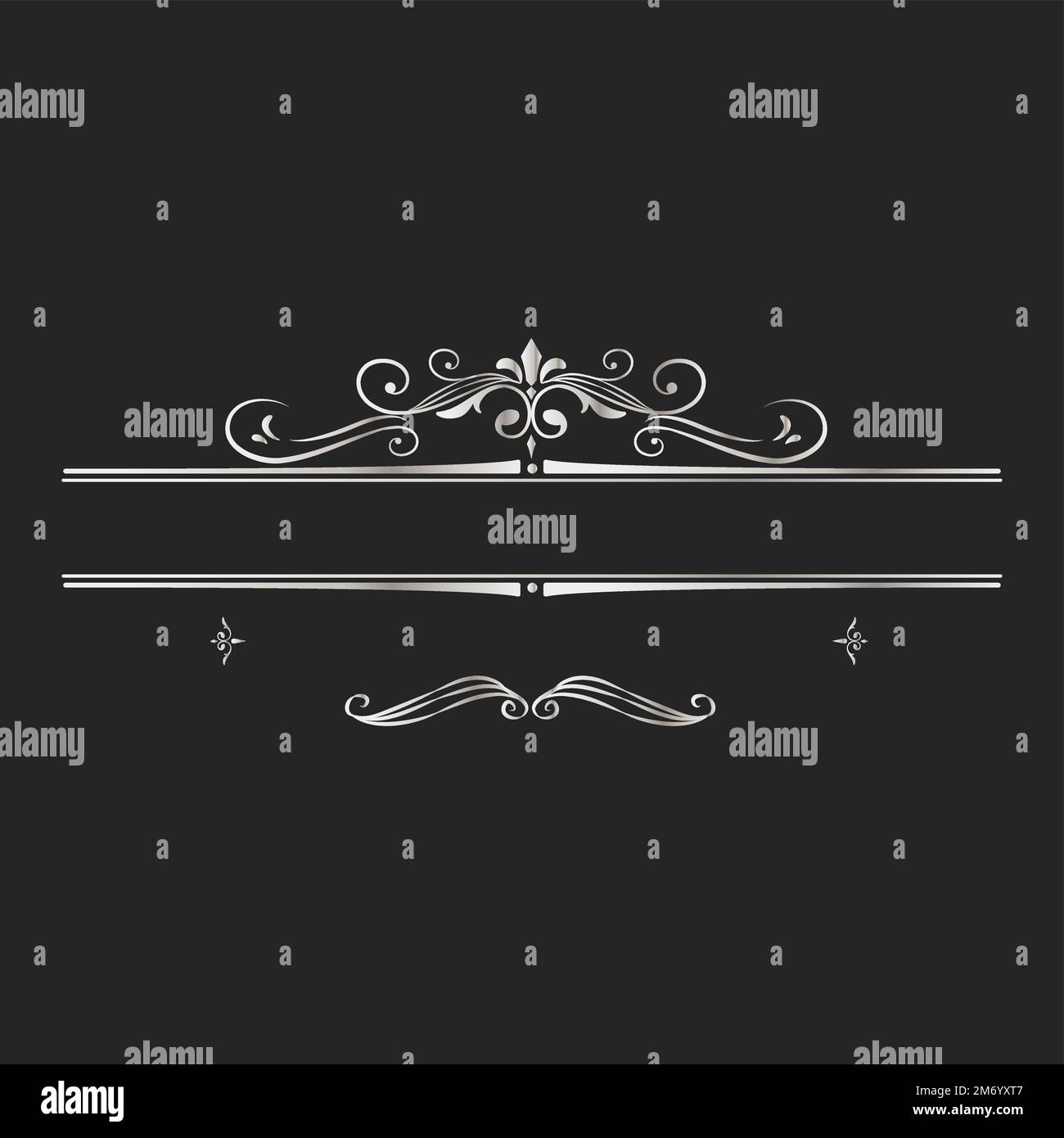 Decorative calligraphic ornament banner vector Stock Vector Image & Art ...