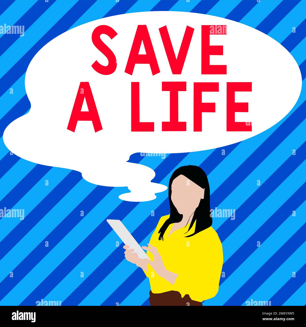 Conceptual display Save A Life. Internet Concept Help assistance saving ...