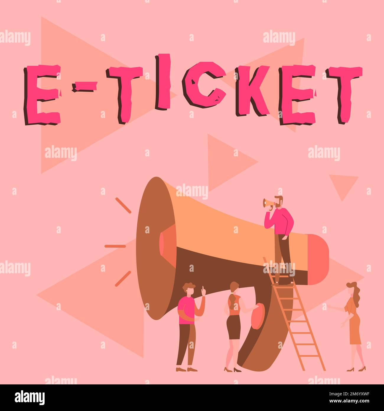 Conceptual display E Ticket. Word Written on Digital ticket that is as ...