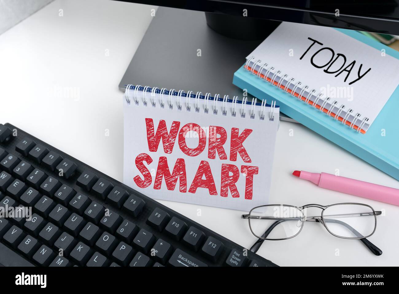 Sign displaying Work Smart. Business idea figuring out in order to ...