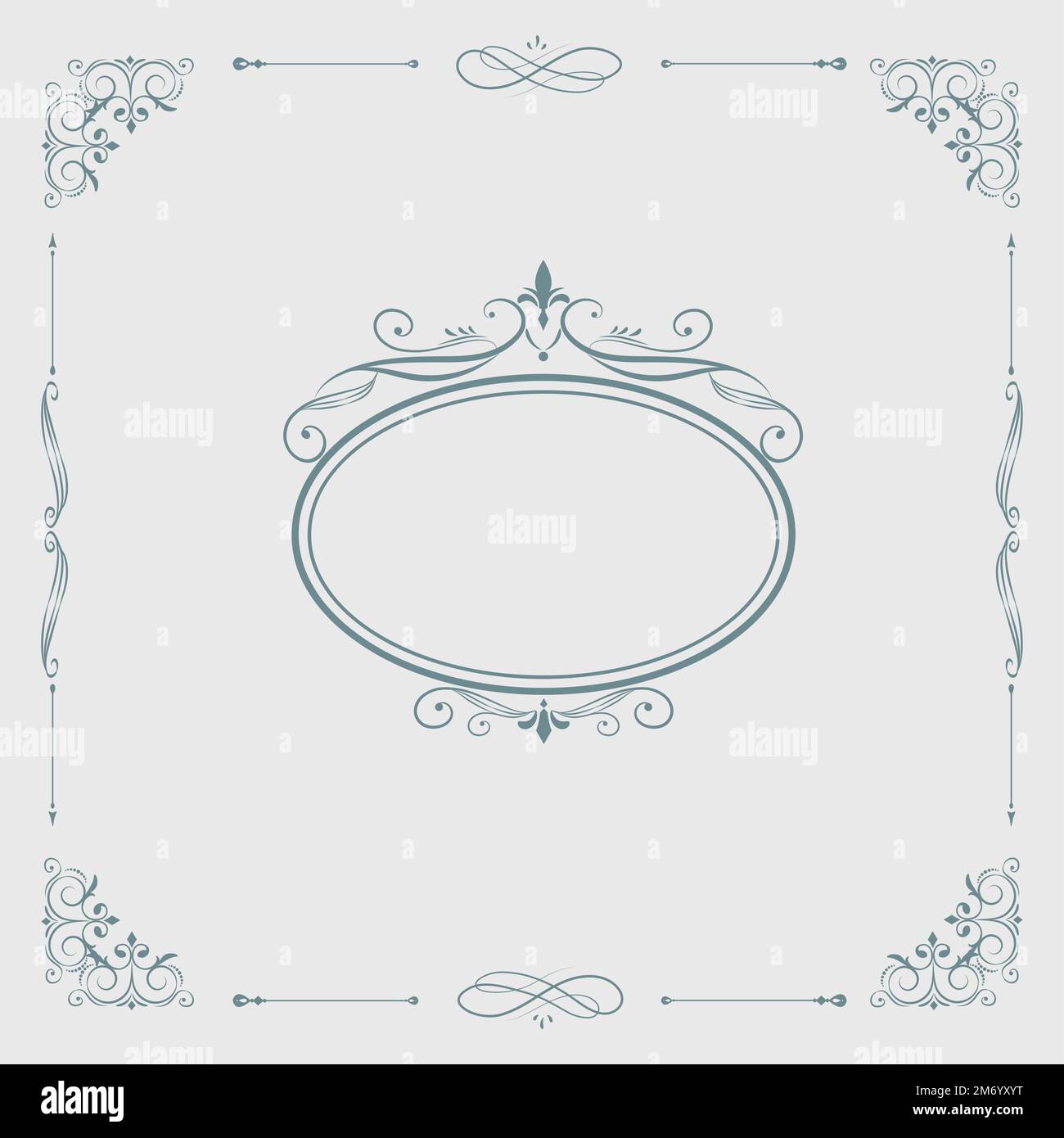 Decorative calligraphic ornament banner vector Stock Vector Image & Art ...