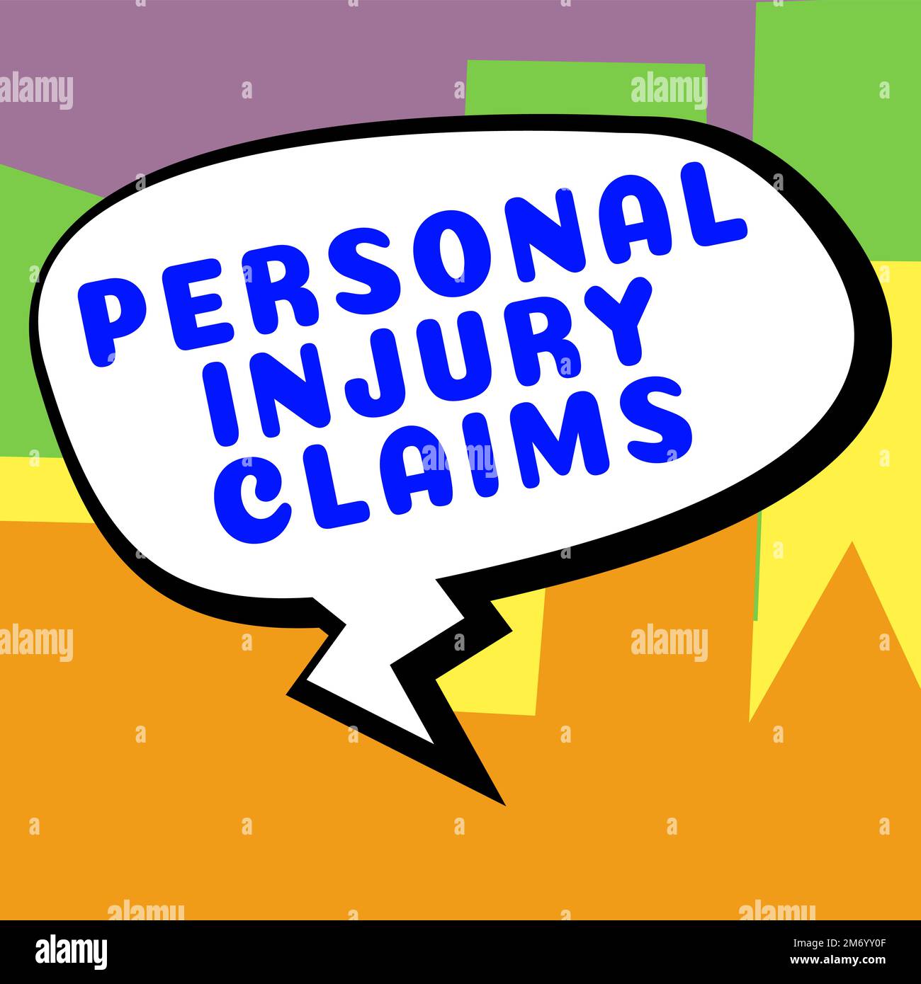 Hand writing sign Personal Injury Claims. Word Written on being hurt or ...