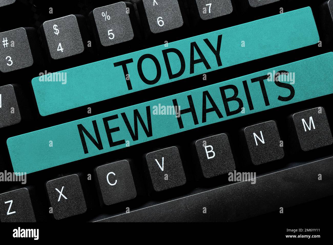 Hand writing sign New Habits. Concept meaning change the routine of ...