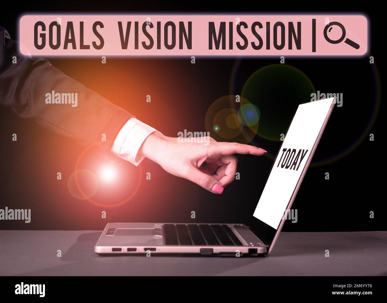 Inspiration showing sign Goals Vision Mission. Concept meaning ...