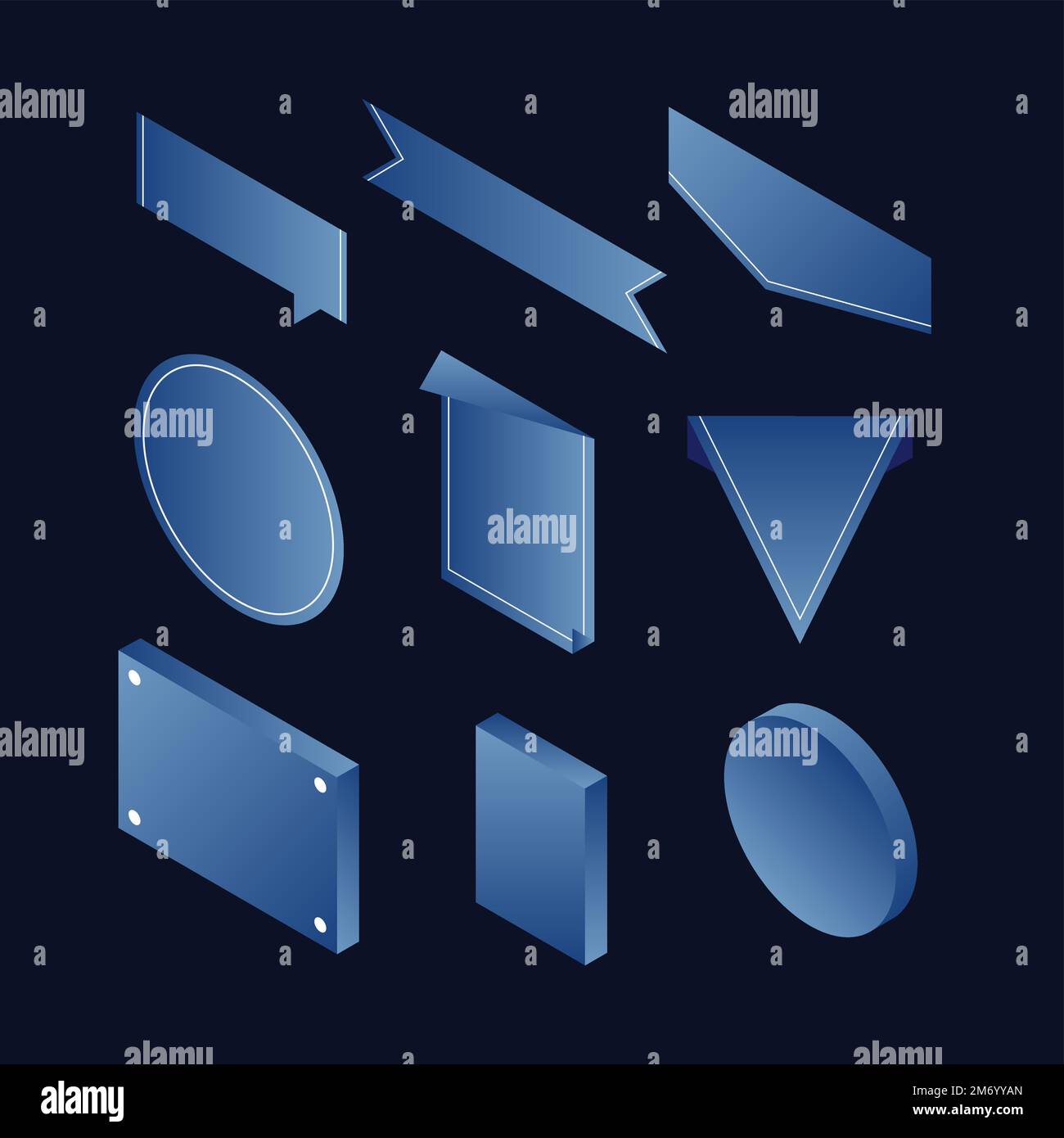 Vector of a banner label collection Stock Vector Image & Art - Alamy