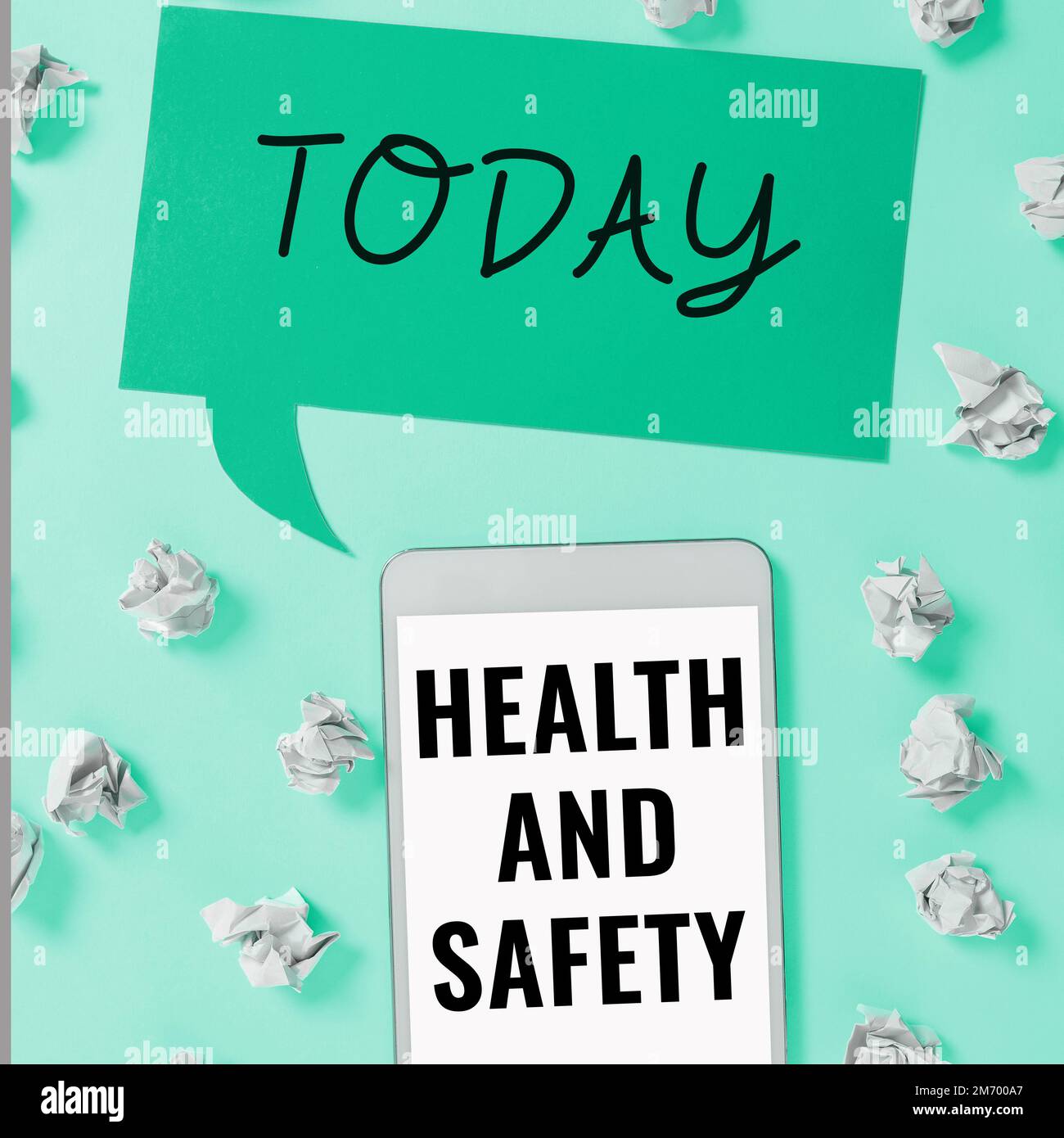 Conceptual caption Health And Safety. Business concept Taking the ...