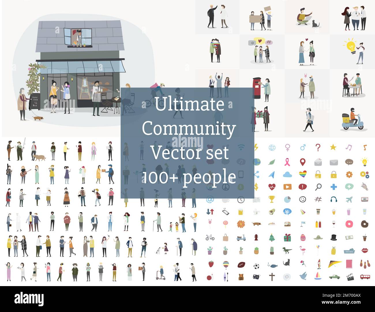 Vector set of illustrated people Stock Vector Image & Art - Alamy
