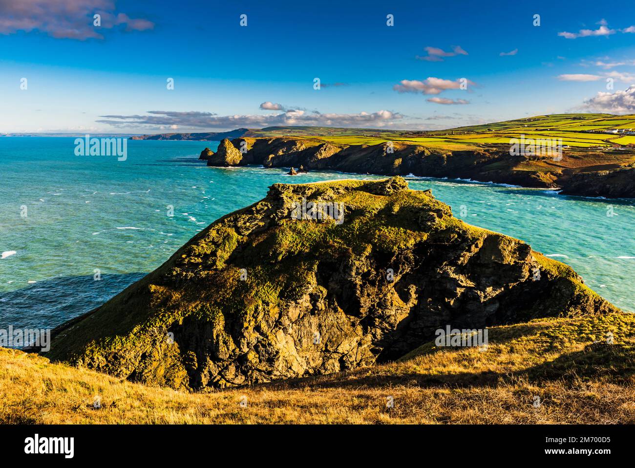 Lye Rock at Bossiney Haven, Tintagel, Cornwall, UK Stock Photo - Alamy