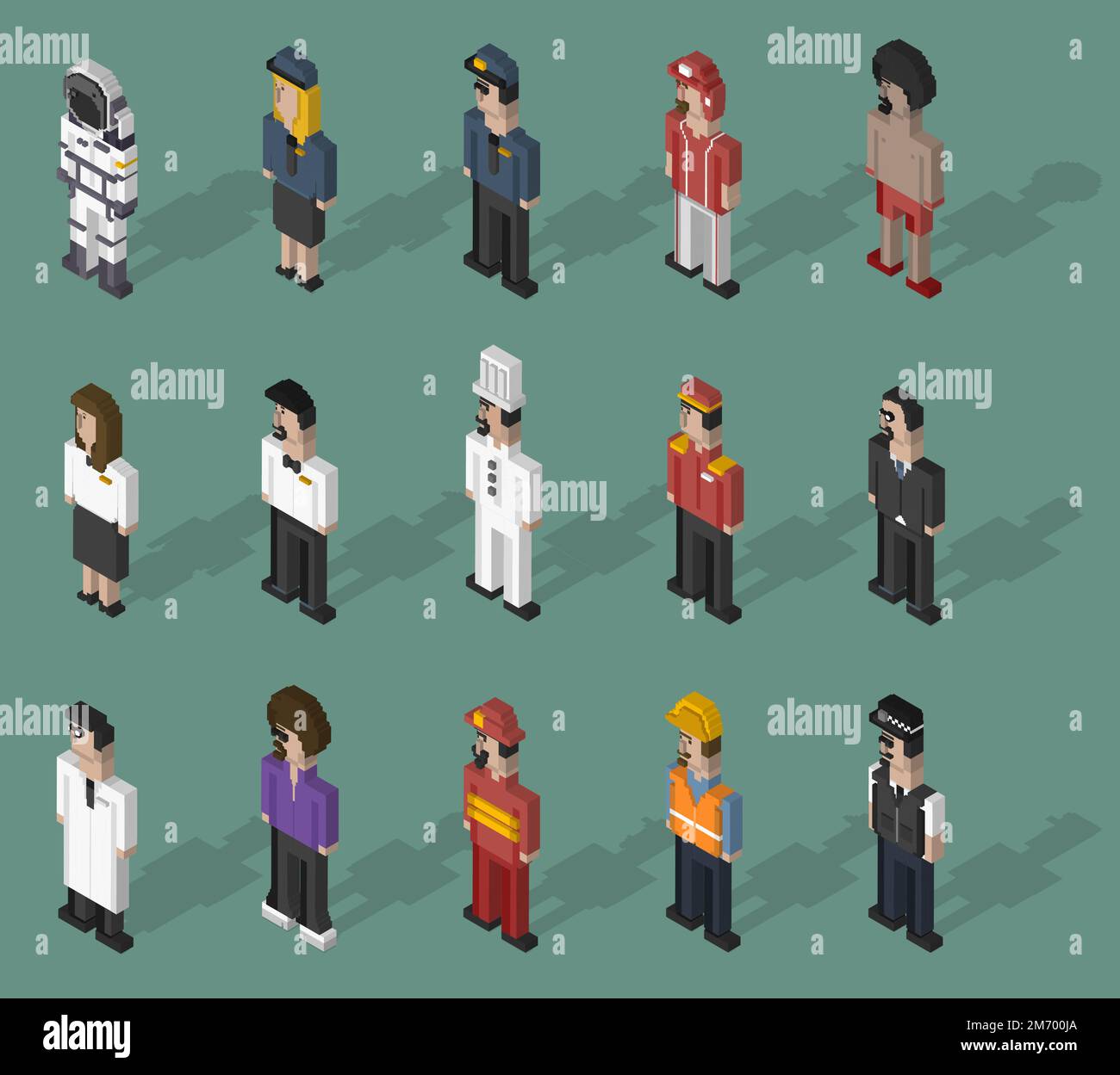 Professions vector vectors hi-res stock photography and images - Alamy