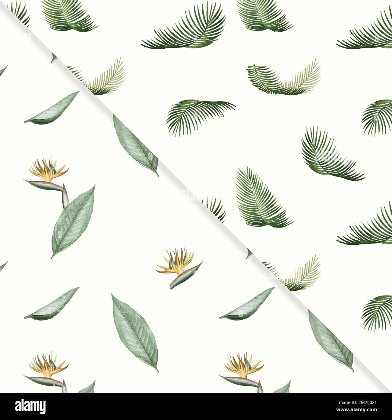 Tropical palm leaves vintage illustration Stock Vector Image & Art - Alamy