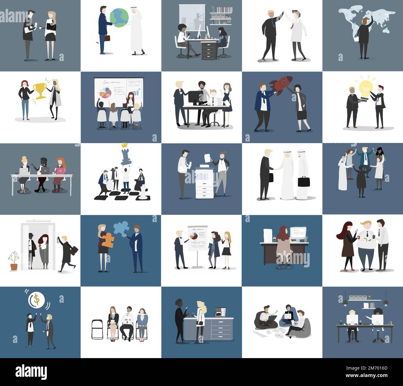 Vector collection of business people Stock Vector Image & Art - Alamy