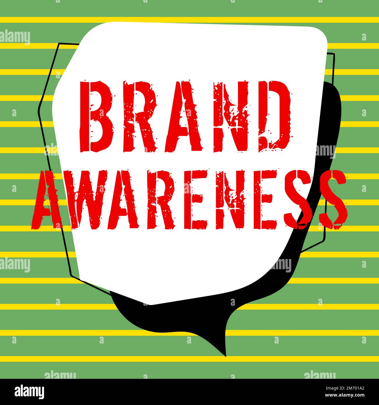 Hand writing sign Brand Awareness. Business overview name identifies ...