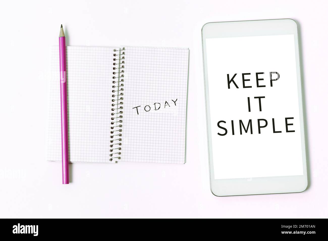 Inspiration showing sign Keep It Simple. Concept meaning Easy to toss ...