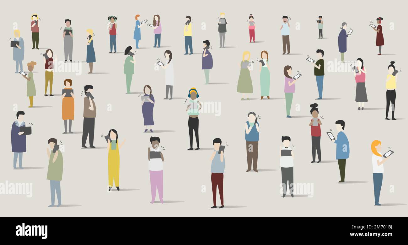 Vector set of illustrated people Stock Vector Image & Art - Alamy