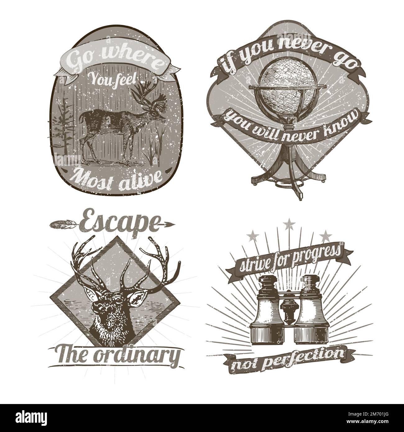 Retro feel vector vectors hi-res stock photography and images - Alamy