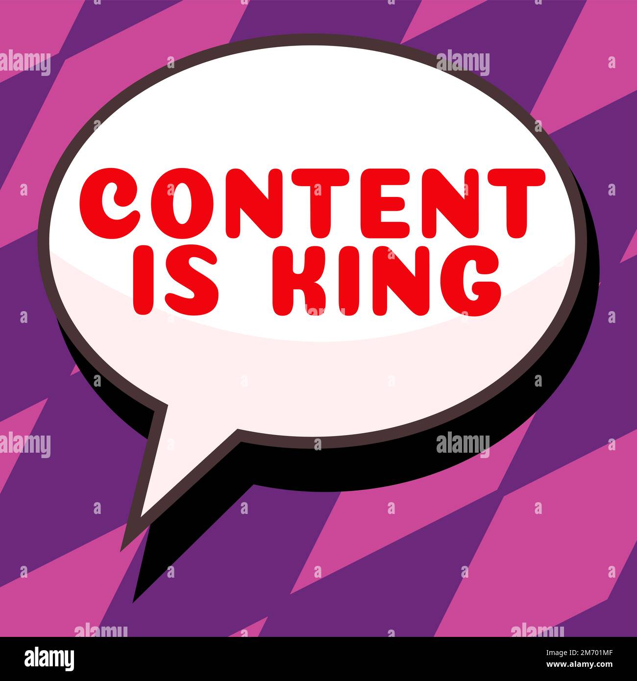 Conceptual caption Content Is King. Word Written on Content is the ...