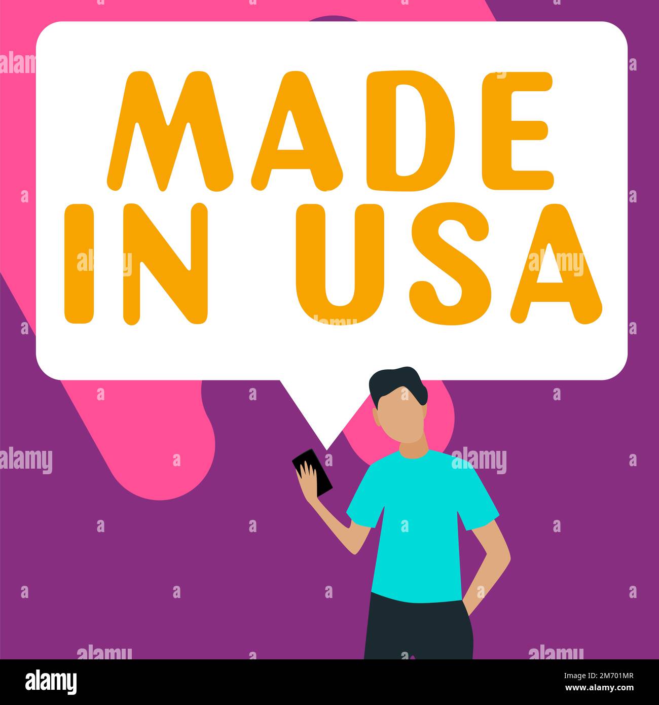 Inspiration showing sign Made In Usa. Conceptual photo American brand ...