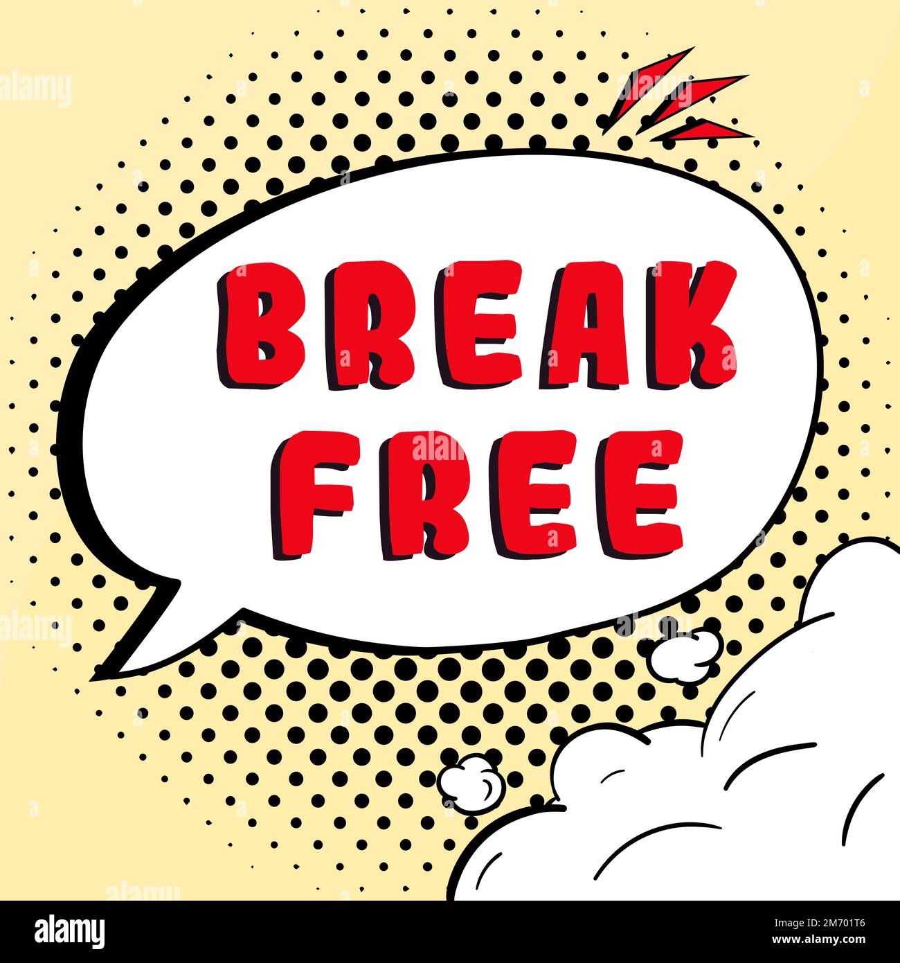 Hand writing sign Break Free. Word for another way of saying salvation ...