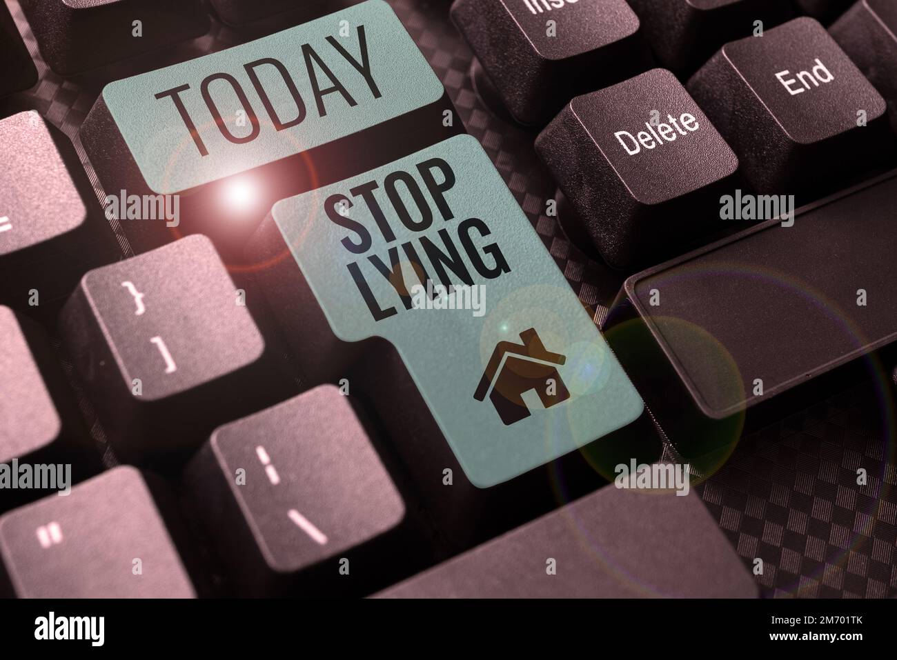 Conceptual caption Stop Lying. Conceptual photo put an end on chronic ...