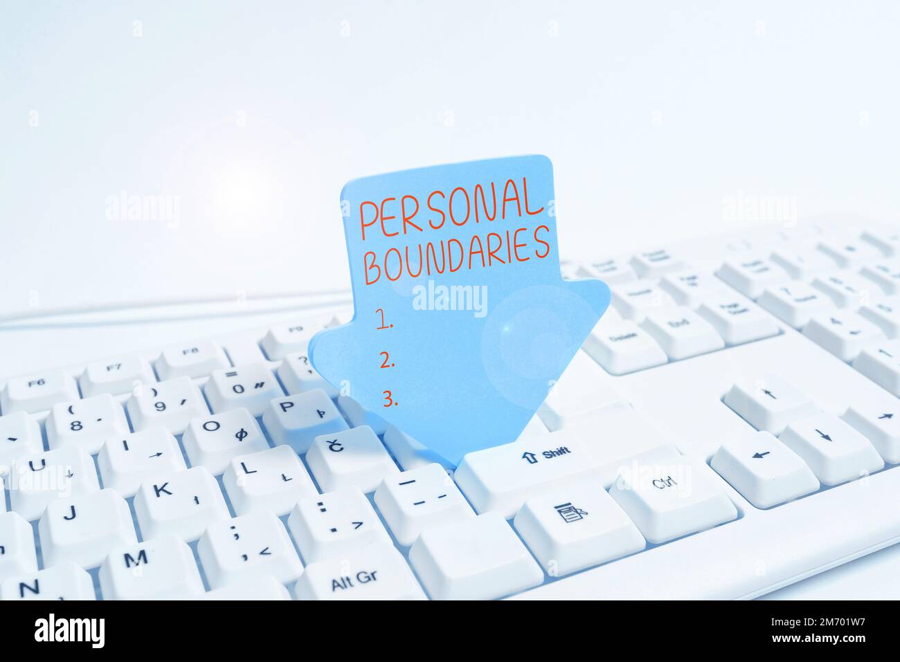 Hand writing sign Personal Boundaries. Concept meaning something that ...