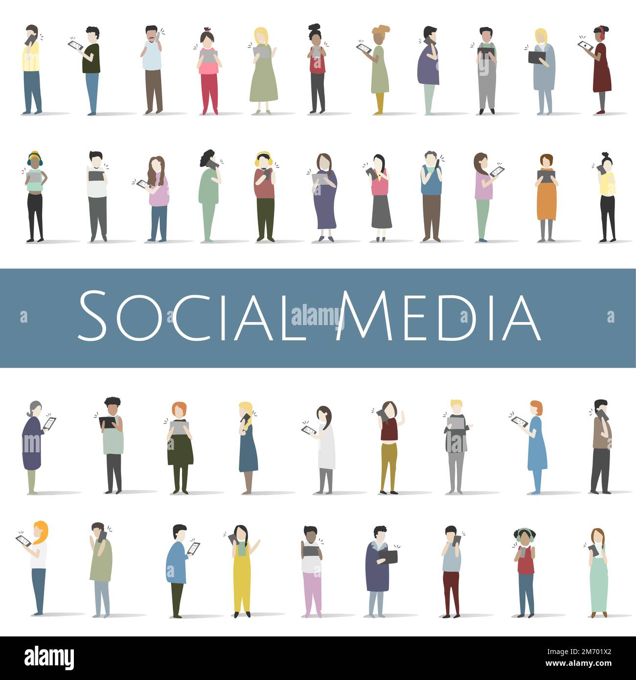 Vector set of illustrated people Stock Vector Image & Art - Alamy