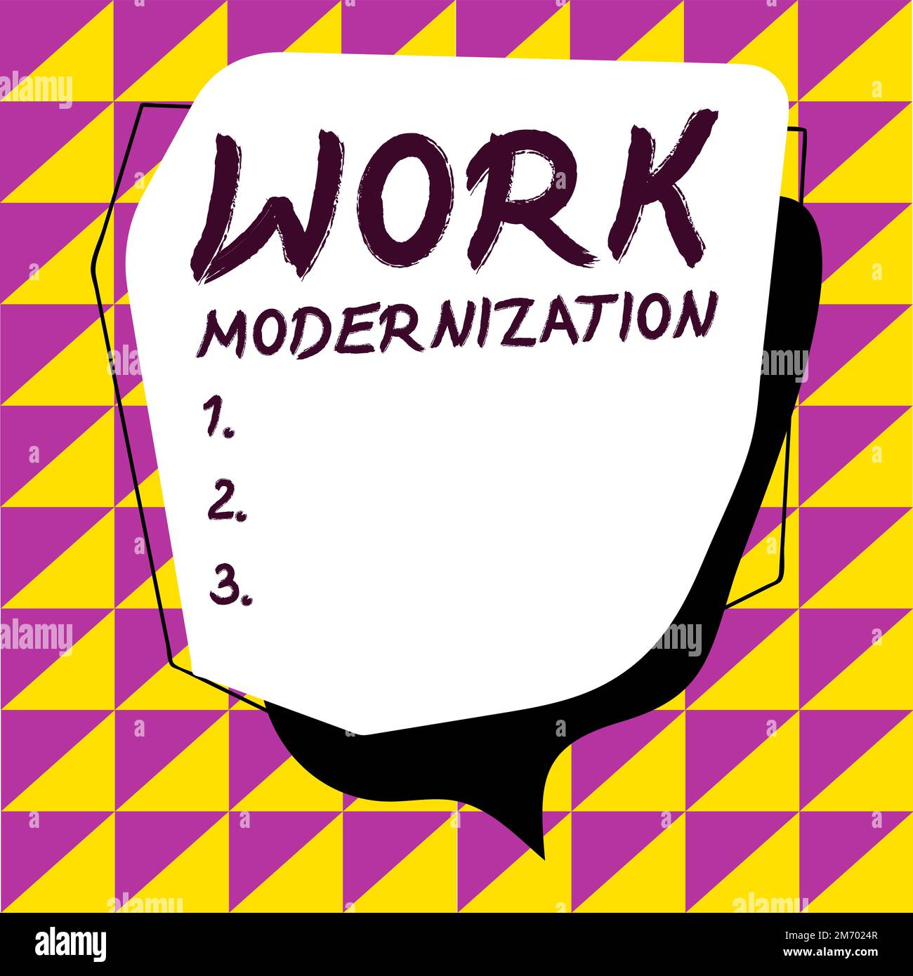 Conceptual caption Work Modernization. Word for changing product ...