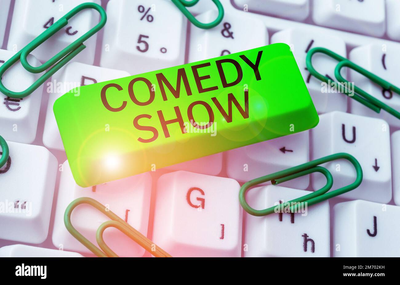 Writing displaying text Comedy Show. Word for Funny program Humorous ...