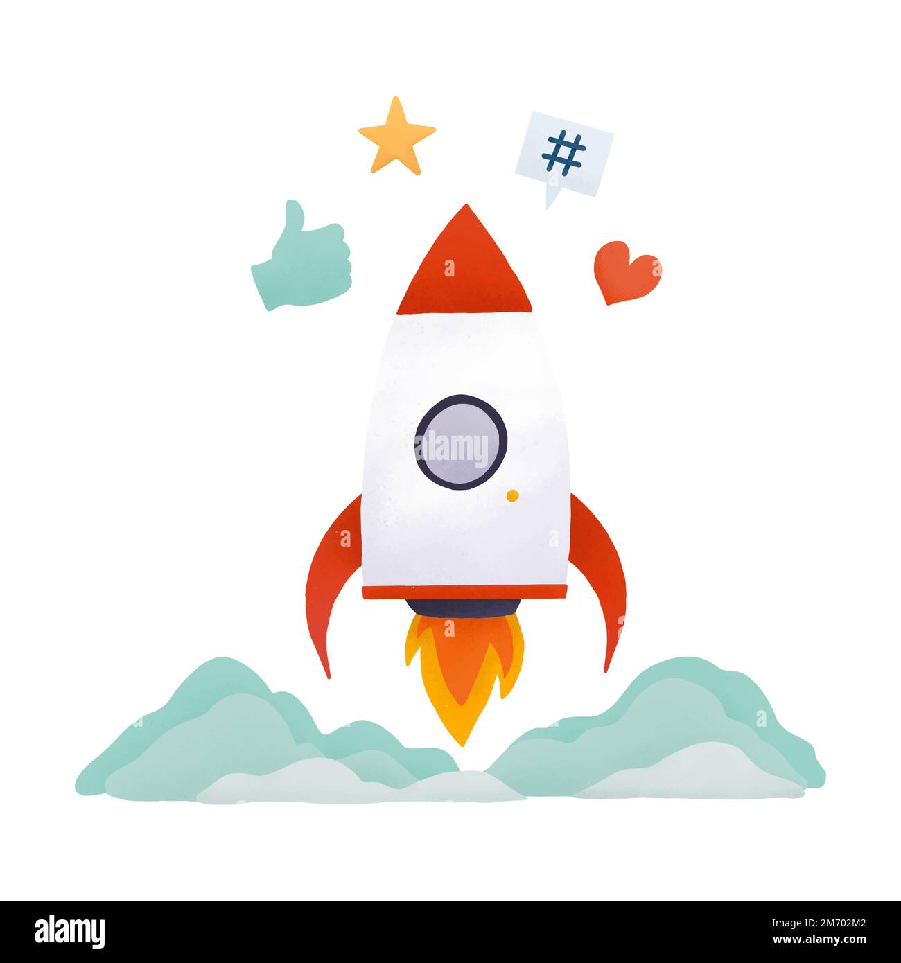 Trending on social media vector Stock Vector Image & Art - Alamy