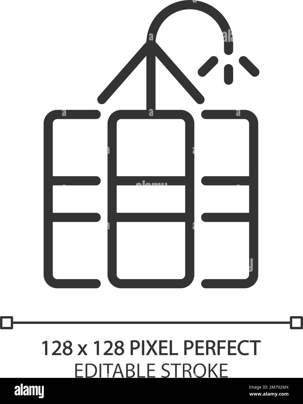 Coal blasting pixel perfect linear icon Stock Vector Image & Art - Alamy