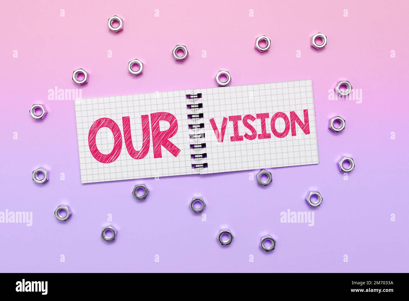 Text sign showing Our Vision. Business overview plan for next five to ...