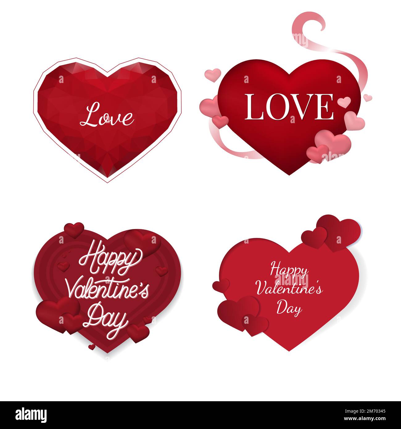 Valentine s day vector vectors Cut Out Stock Images & Pictures - Alamy