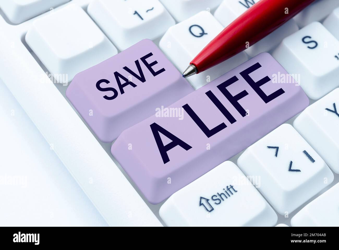 Text caption presenting Save A Life. Word Written on Help assistance ...