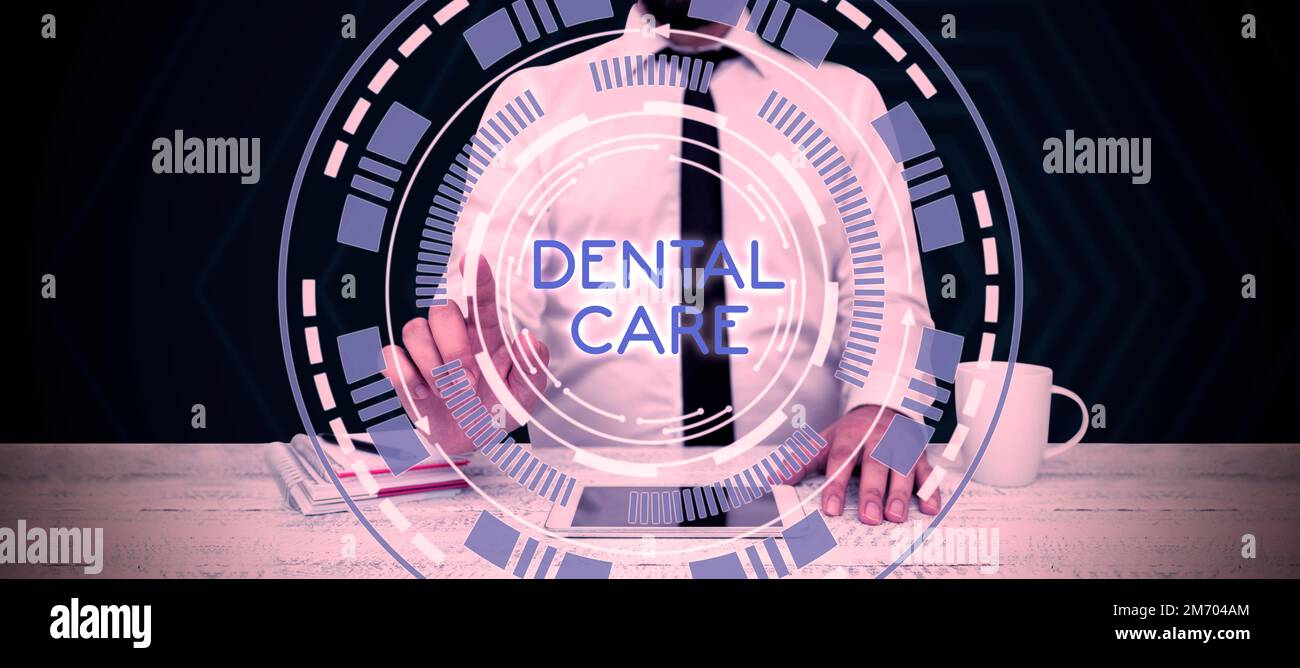 Handwriting text Dental Care. Word Written on maintenance of healthy ...