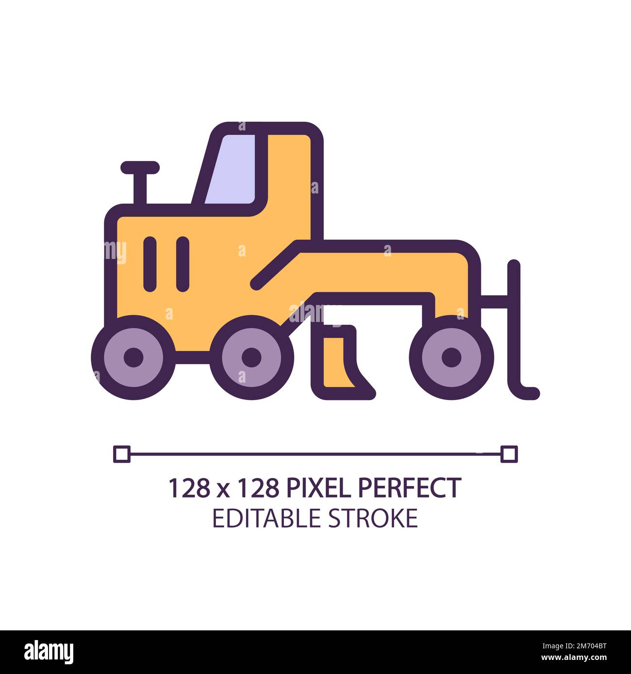 Road motor grader Stock Vector Images - Alamy