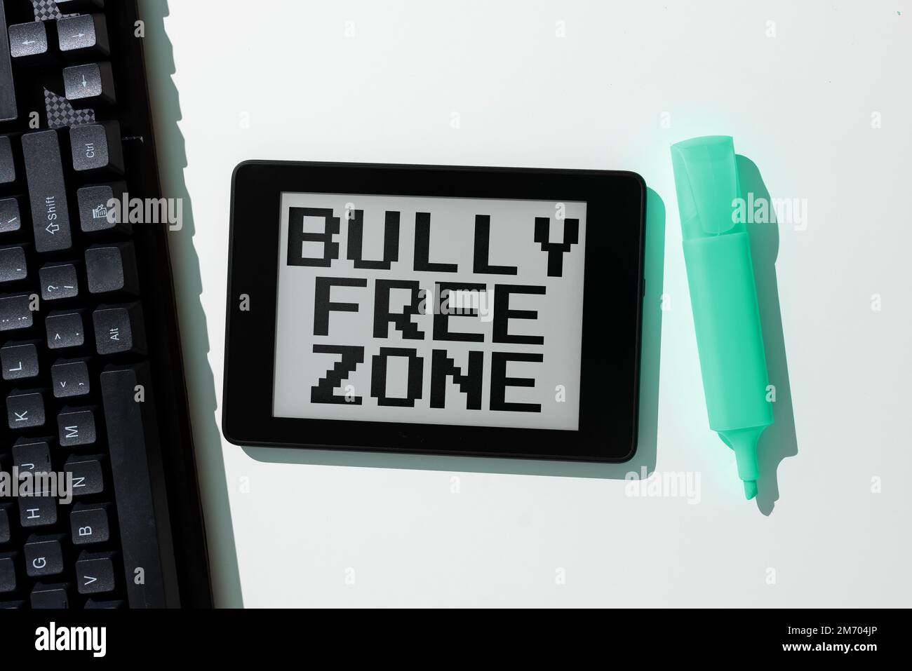 Inspiration showing sign Bully Free Zone. Word for Be respectful to ...
