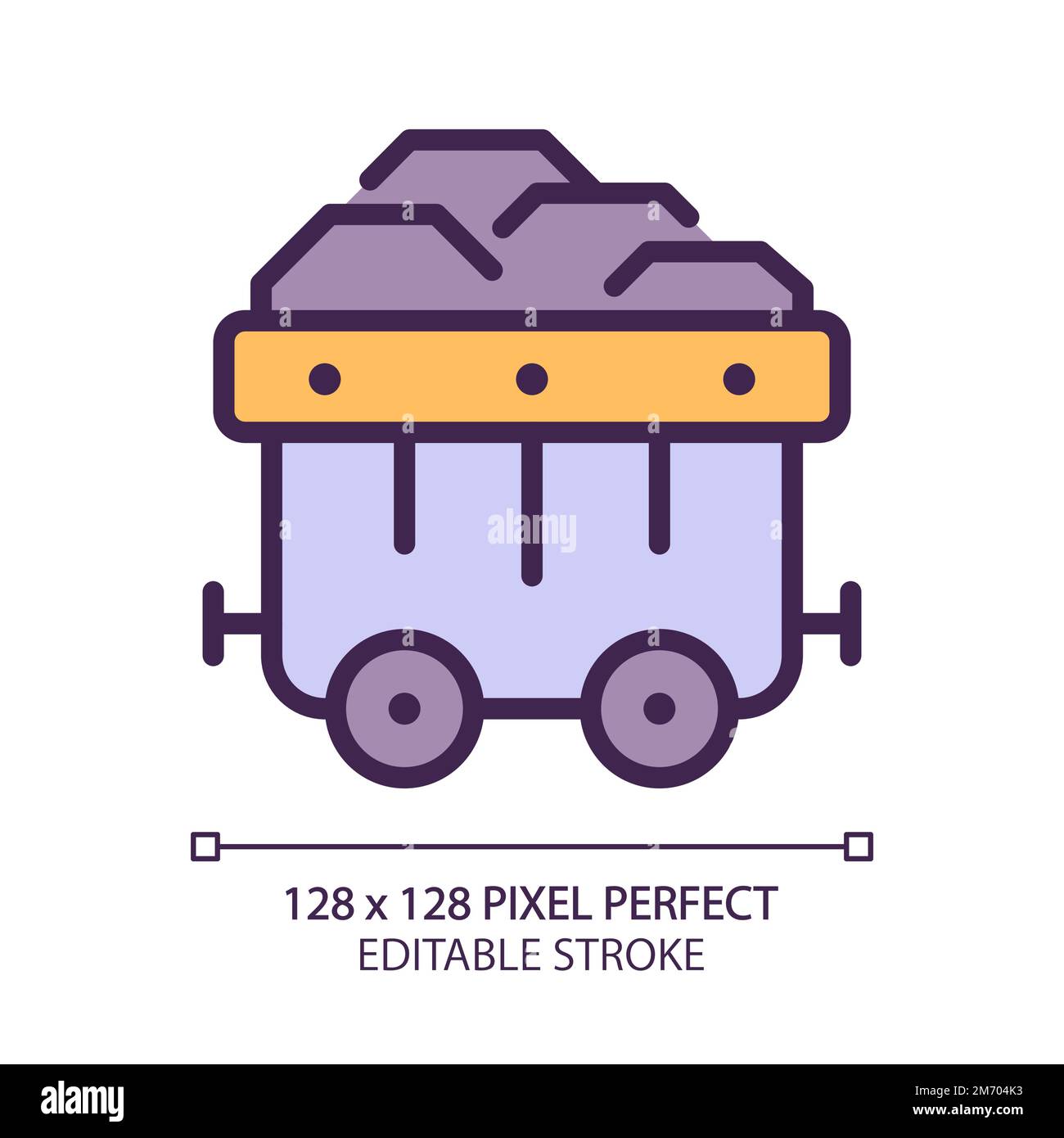 Coal trolley icon cartoon Stock Vector Images - Alamy
