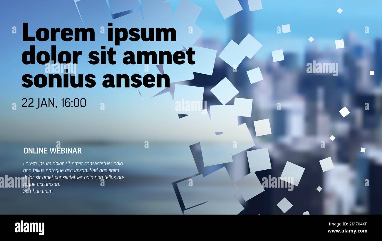 Social network event cover banner header template with profile double ...