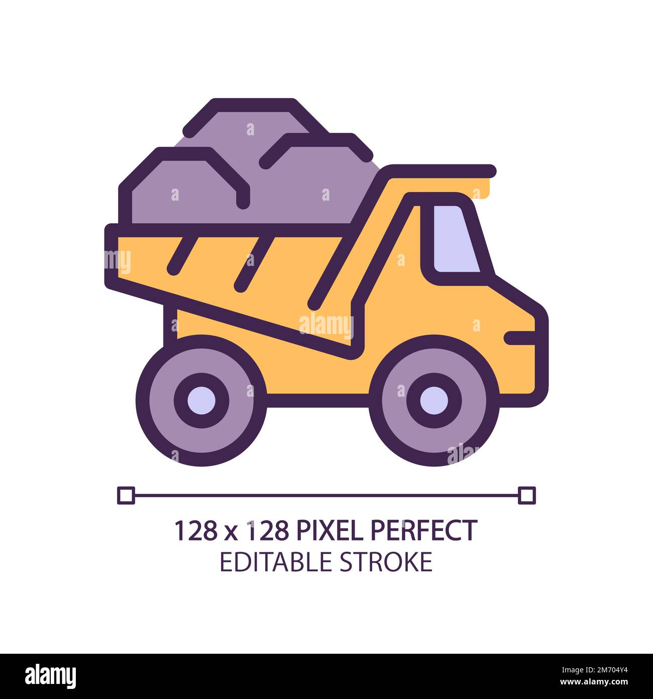 Mining image dump truck Stock Vector Images - Alamy